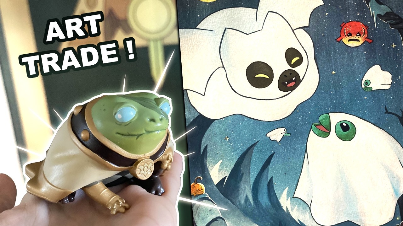 FROGS art trade with @SorrelsSouls - Philip Wittebane frog TOH