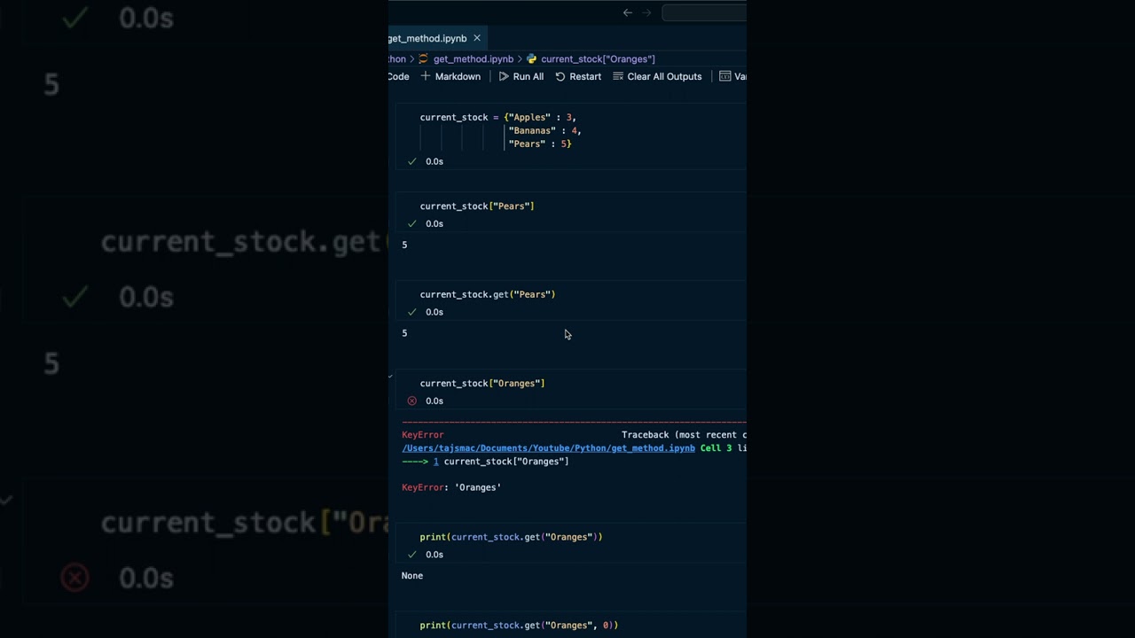 Useful Python Dictionary Tip #coding #python