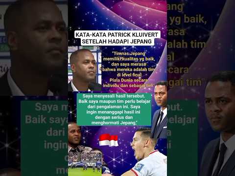 Pernyataan Pelatih timnas Indonesia vs jepang #shorts
