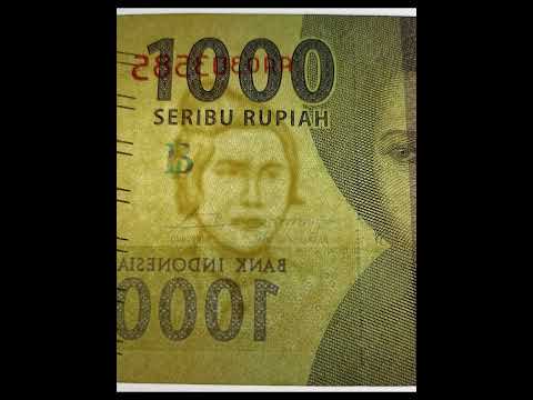 INDONESIA INDONESIEN 1000 RUPIAH 2016 SUPER SERIES NUMBER BANKNOTES PAPER MONEY NOTE #shortsvideo