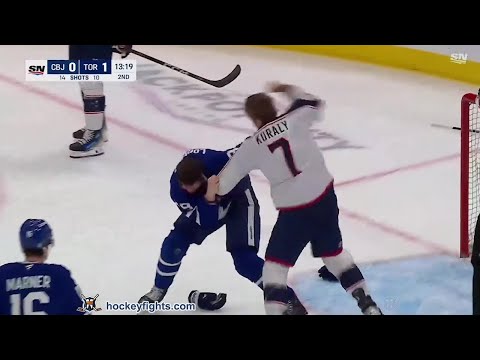 Sean Kuraly vs Steven Lorentz Apr 05, 2025