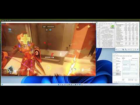 Overwatch Gameplay: Using VMware vSphere + Horizon to play games. Max settings 60FPS (2872x1328)