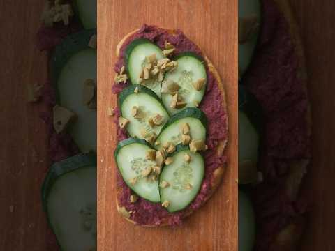 Simple Breakfast Ideas #27: Chickpeas Cucumber Toast #shorts #chickpeas #toast #breakfastideas
