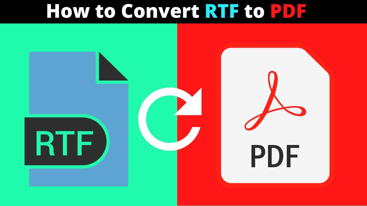 How to Convert RTF to PDF / Change rtf to pdf file
