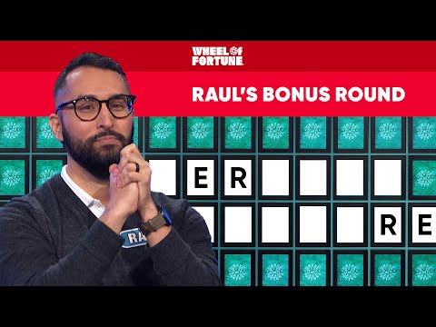 See the Letter That Saved Raul In the Bonus Round! | Wheel of Fortune