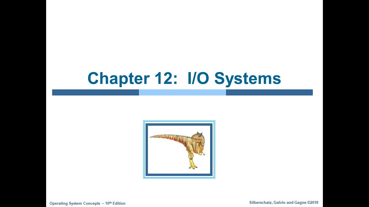 Input Output Systems