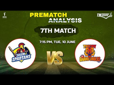 SS vs TGC 7th Match Dream11 Team | TNPL 2025 SS vs TGC Prediction