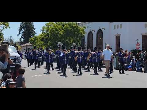 PHS Marching Band at the 2022 Petaluma Butter and Eggs Day Parade