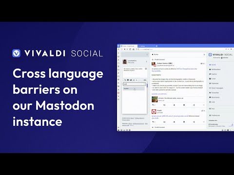 Cross language barriers on Mastodon
