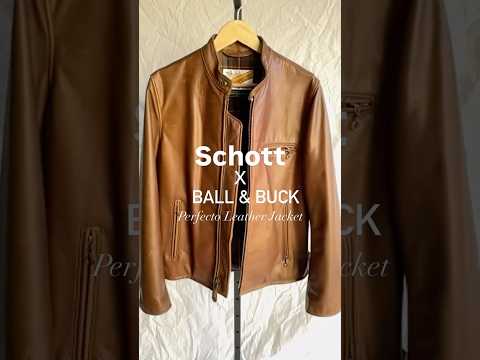 @schottnyc x @BallandBuck leather jacket collaboration. Made in the USA