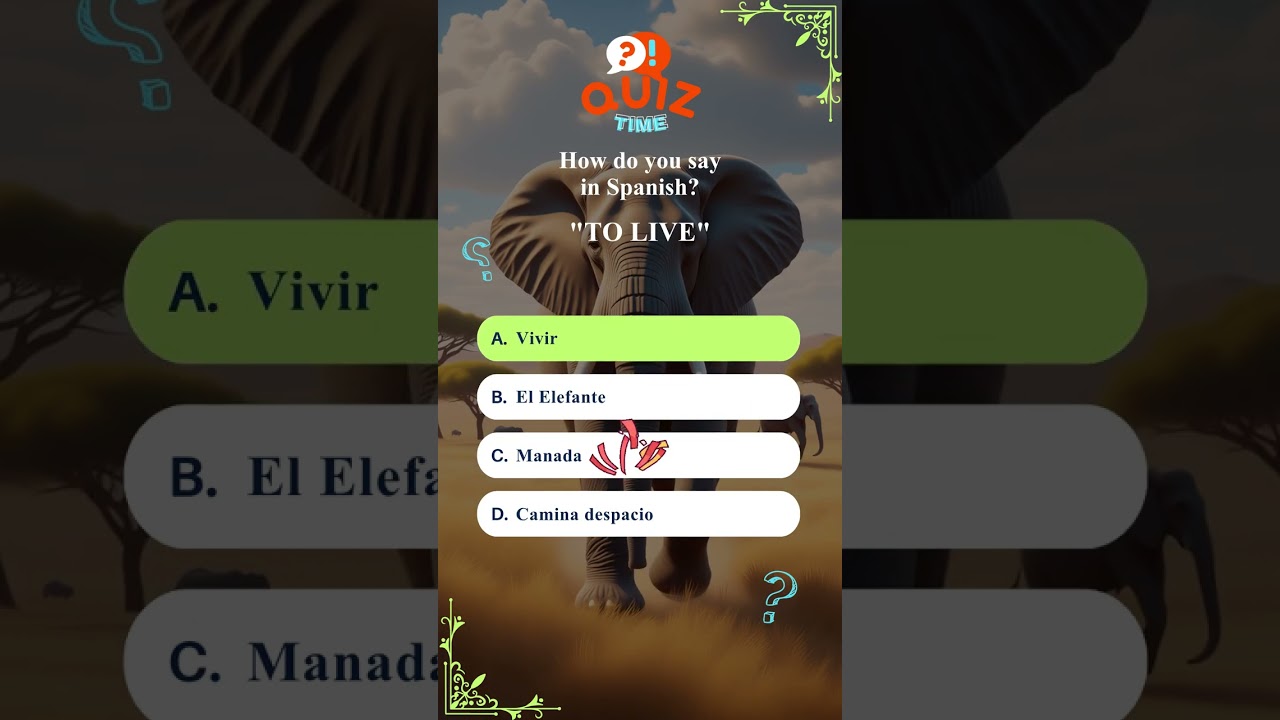 Learn Spanish with El Elefante! 🐘 Vocabulary & Phrases for B1 Students 🔥