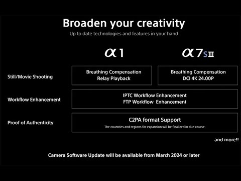 Good news if true: Sony a1 firmware update will be release around February 10th?