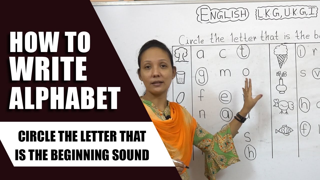 Circle the letter that is the beginning sound | Learn Basic English Part -16 | Learn English