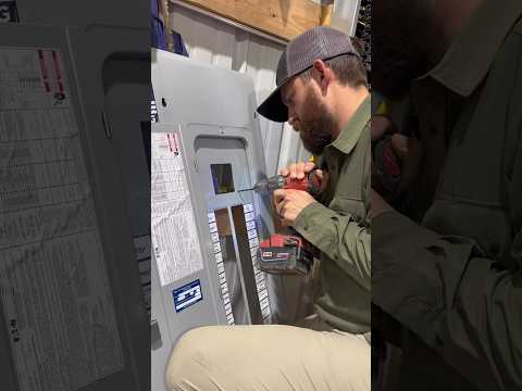 If you can’t afford an ATS, a generator interlock kit is the way to go! ⚡️#electrician #sparky