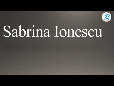 How to pronounce Sabrina Ionescu