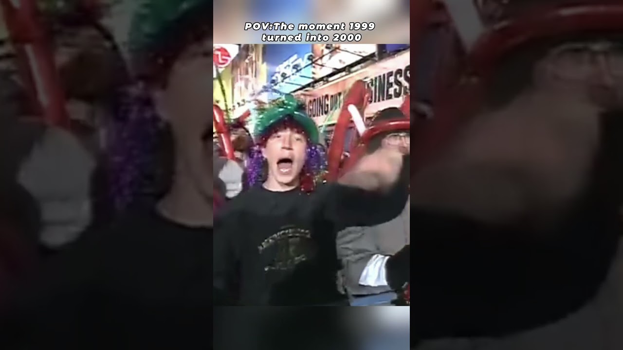 The moment 1999 turned into 2000 [ 4K 60fps ] #newtear#nostalgia  #throwback