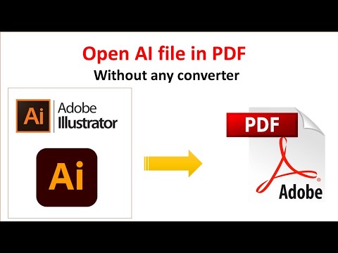 How to convert AI file (Adobe Illustrator) to PDF Without software