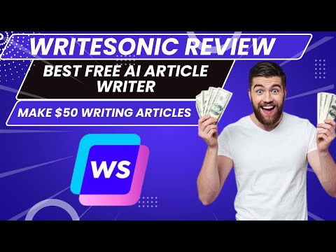 Writesonic Review - Free AI Article Writer 2022 - Make $50 daily writing articles