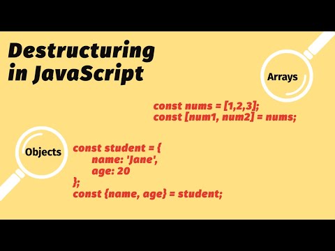 Array & Object Destructuring in JavaScript