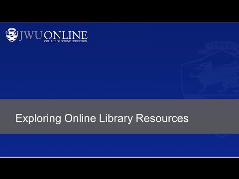 Exploring Online Library Resources