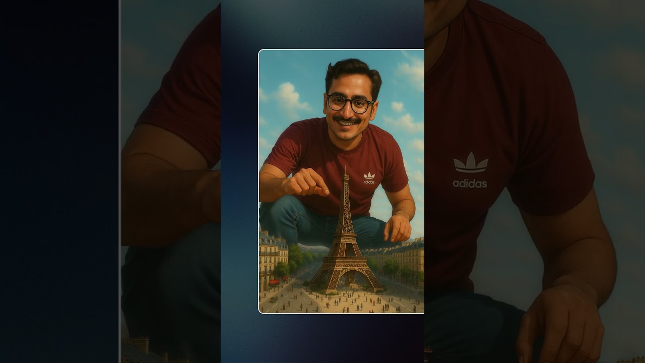 Giant Man in Paris AI Image Prompt | #aiimagegenerator