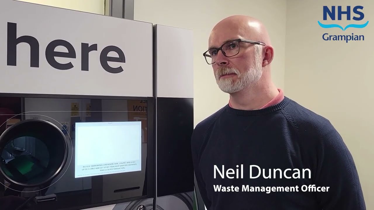 NHS Grampian Launch 'Reverse Vending Machine' at ARI