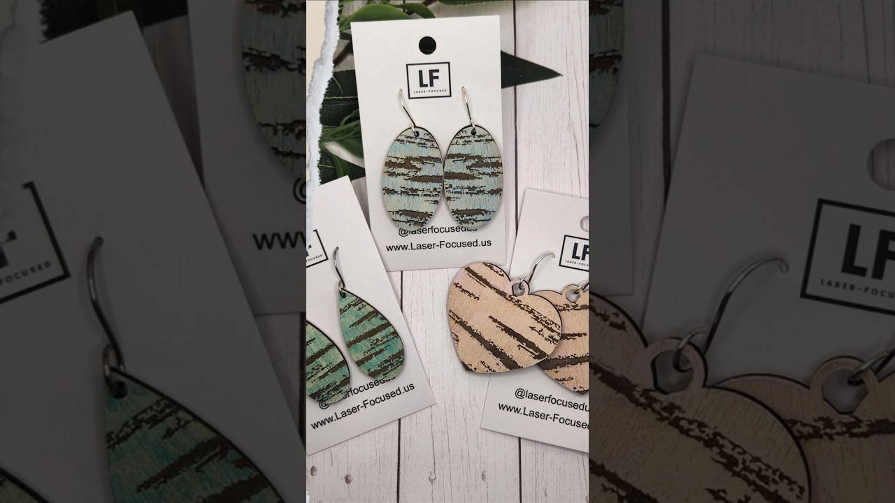 SVG Earring Digital Download for Makers Wooden Laser Engraving or Laser Cut File for Earring Makers