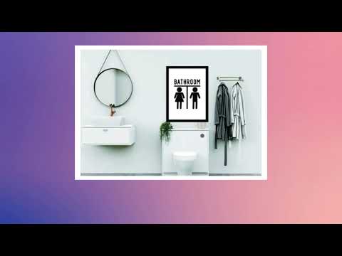 BP-54 Wall Art Posters Bathroom Funny Quotes "BATHROOM"