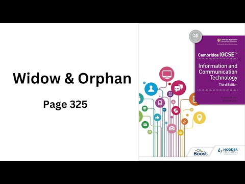 Widow and Orphan in Microsoft Word