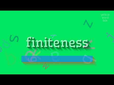 How to say "finiteness"! (High Quality Voices)