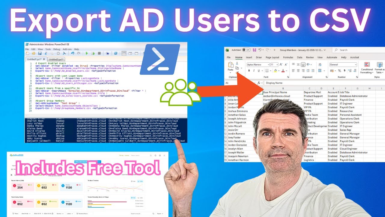 How to Export Active Directory Users to CSV (PowerShell & Free Tool)