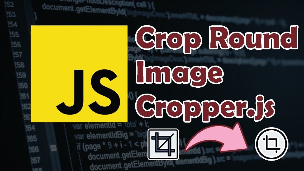 How to Crop Round or Circular Image in Javascript using Cropper JS