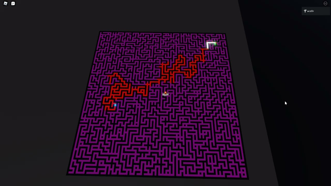 Recursive Backtracking Algorithm Maze Generation + A* Algorithm Pathfinding