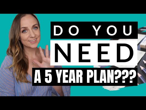 FIVE YEAR CAREER PLAN - DO YOU NEED ONE?