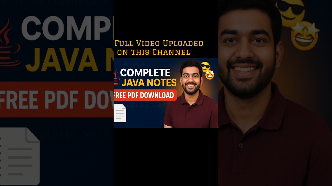 Java Notes Free PDF || Download here #viralvideo #trending #java #programming #notes