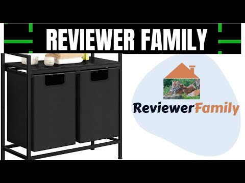 Laundry Basket Shelf Small Black Laundry Hamper 2 Section with Removable Bags and Top Shelf