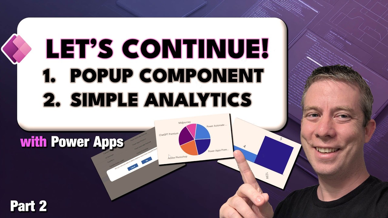 Inventory Power App Creating Component: Popouts & Analytics