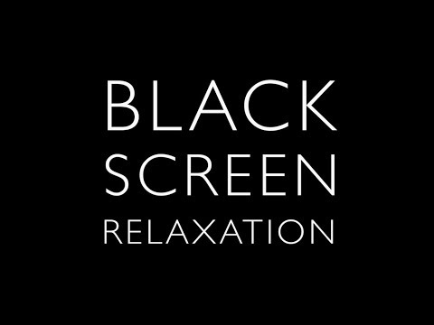 4K - Black Screen & Airplane Cabin - high quality audio - 1 hour