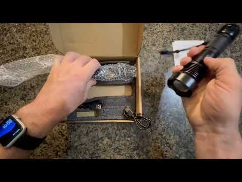 MILAOSHU Rechargeable Flashlights 100000 High Lumens Review, super bright with dual actions