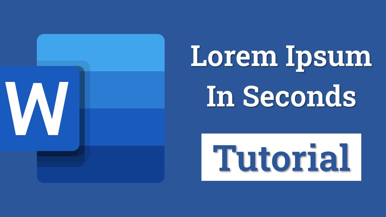 Add Lorem Ipsum to Documents In Seconds | Microsoft Word Tutorial