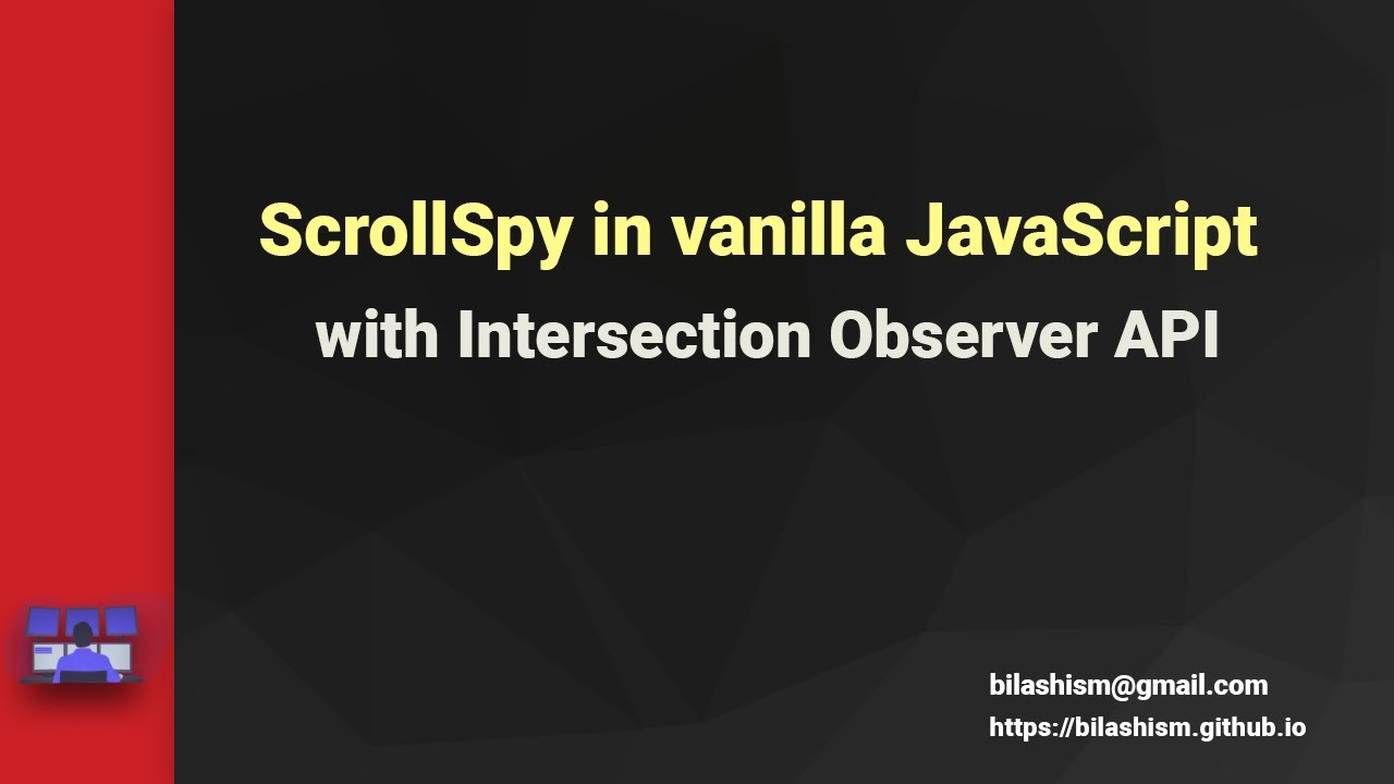 ScrollSpy in vanilla JavaScript with IntersectionObserver API