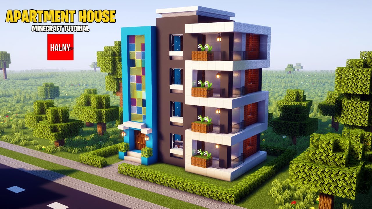 Apartment house in minecraft - Tutorial - Minecraft Builders