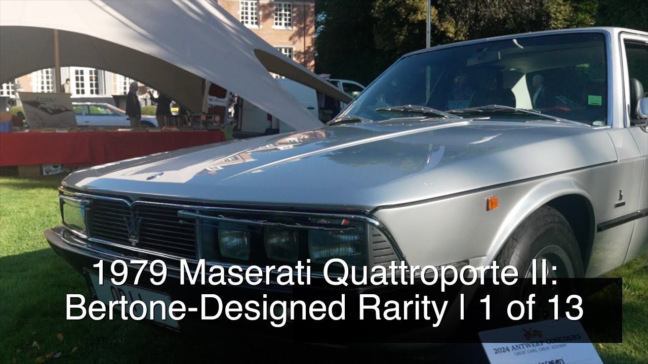 1979 Maserati Quattroporte II: Bertone Designed Rarity | 1 of 13 | Displayed at 5 International Show