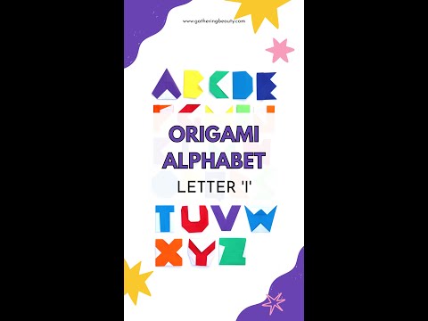 Origami Alphabet (Letter K)