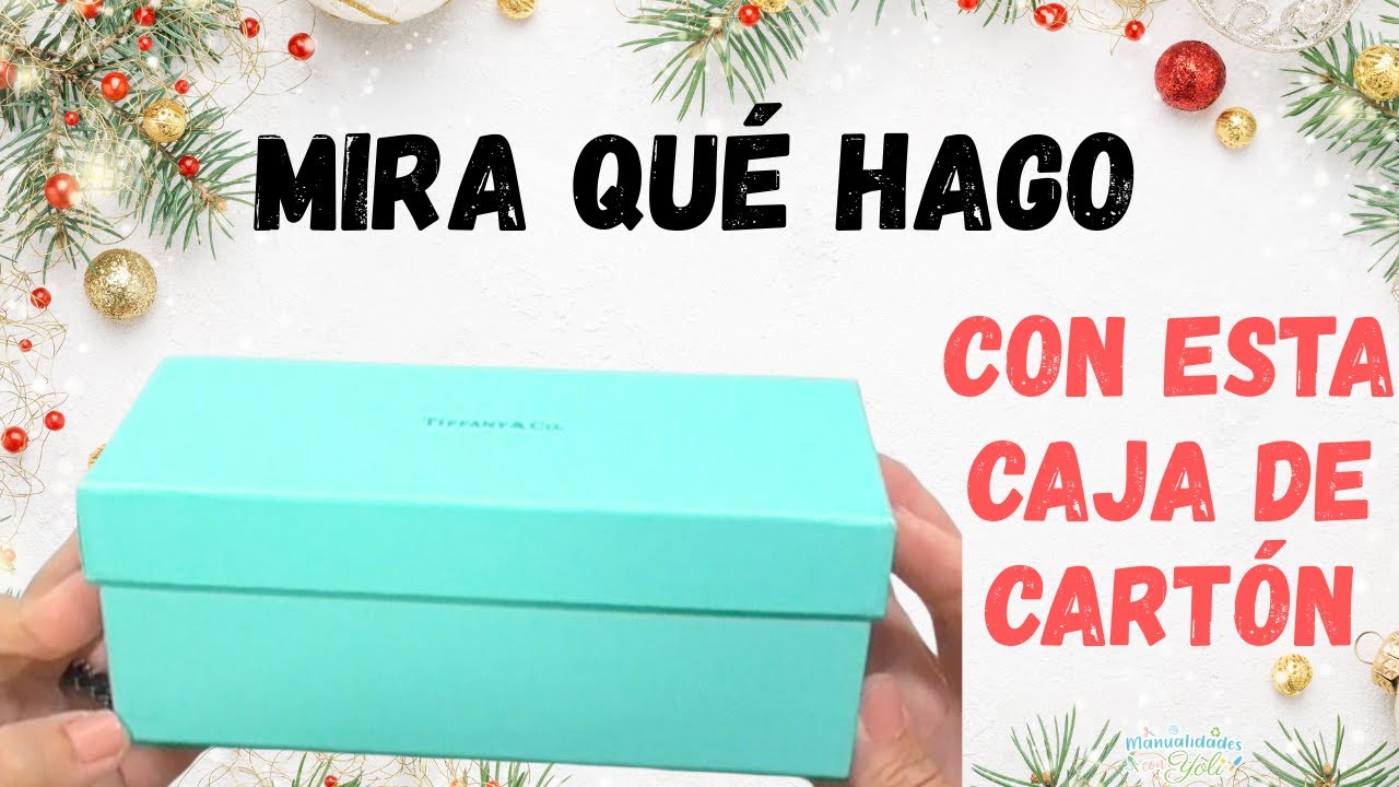 Cómo DECORAR una CAJA de Cartón para Regalar en NAVIDAD 🎄