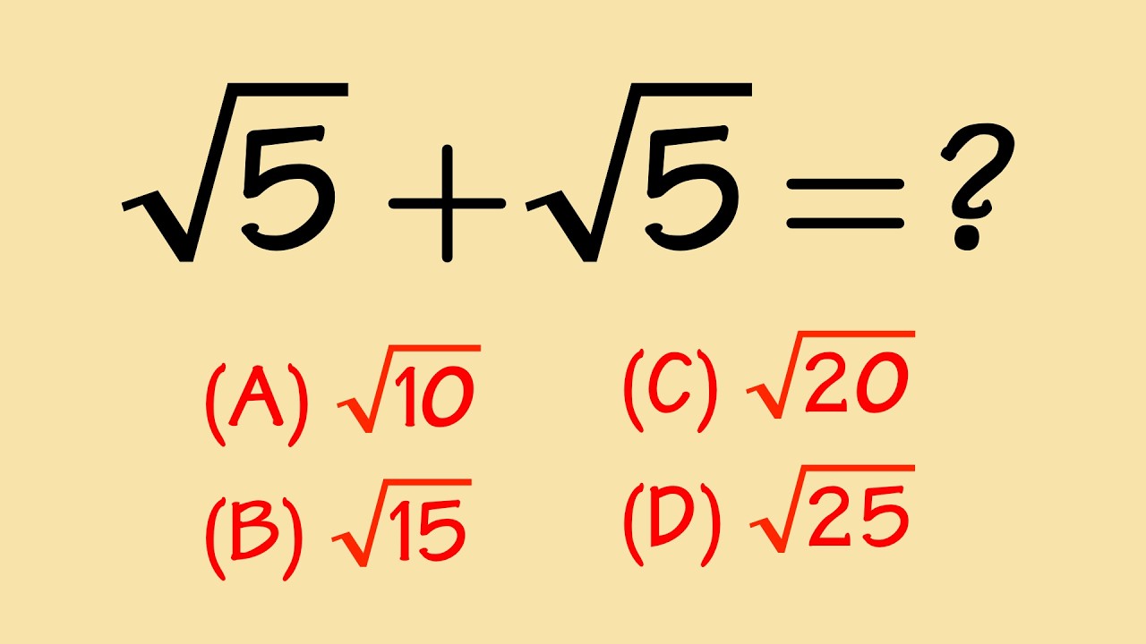 Too easy to make mistake on this square root problem