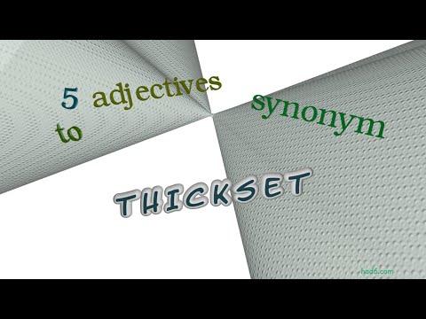 thickset - 6 adjectives which are synonyms to thickset (sentence examples)