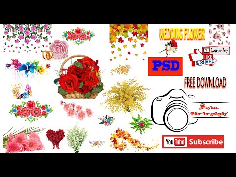 Wedding Flower PNG Free Download ????????|Corner Flower PNG⚡| SAYAN PHOTOGRAPHY ????