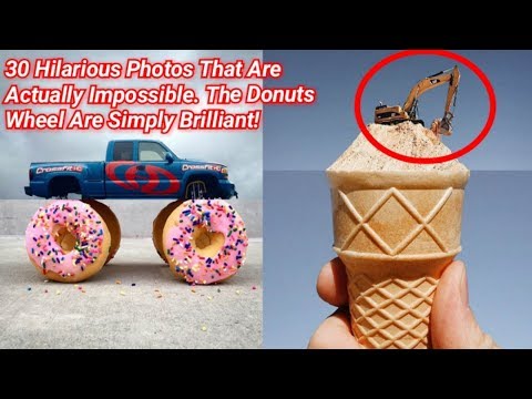 30 Hilarious Photos That Are Actually Impossible The Donuts Wheel Are Simply Brilliant!