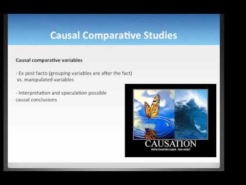 Causal Comparative Studies